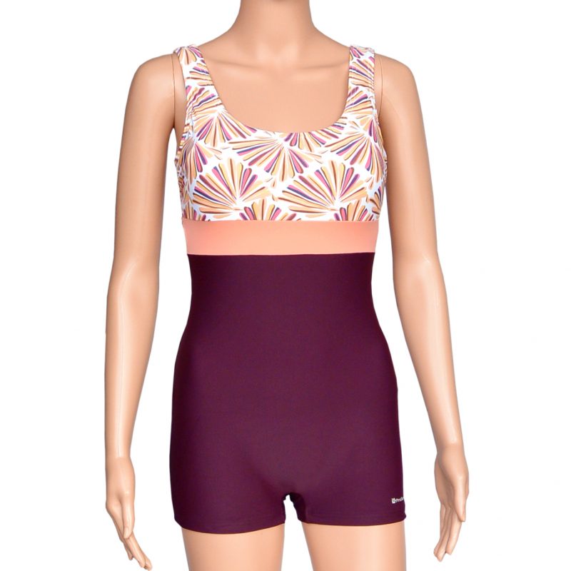 PROSUN Ladies 1-Piece Square Leg Cut Swimsuit (LG-Candy) – Prosun